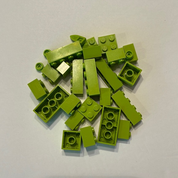 Lego | Toys | Lego Blocks 25 Pieces Lime Green | Poshmark